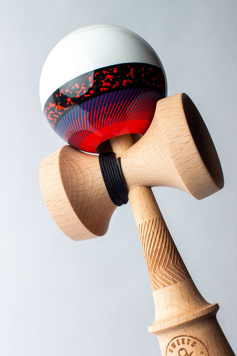 Illusion - Red - AMPED Kendama – Sweets Kendamas Australia
